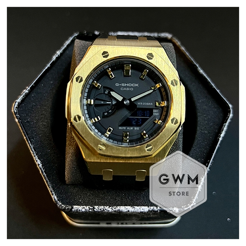 [PRE-ORDER] Casio G-Shock Casio Custom Analog Digital GOLD DIAL GA-2100 ...