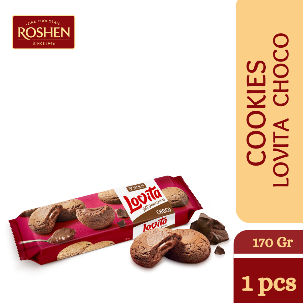 Roashen Lovita Soft Cookies - Choco (127g) Roshen biskut lembut berinti ...