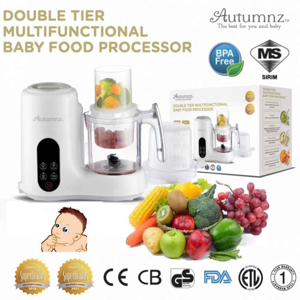 Autumnz - Double Tier Multifunctional Baby Food Processor | Shopee Malaysia