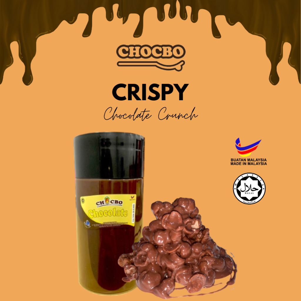 CHOCBO Tasty Crispy Chocolate Mini Crunch Chocojar Premium Chocolate ...