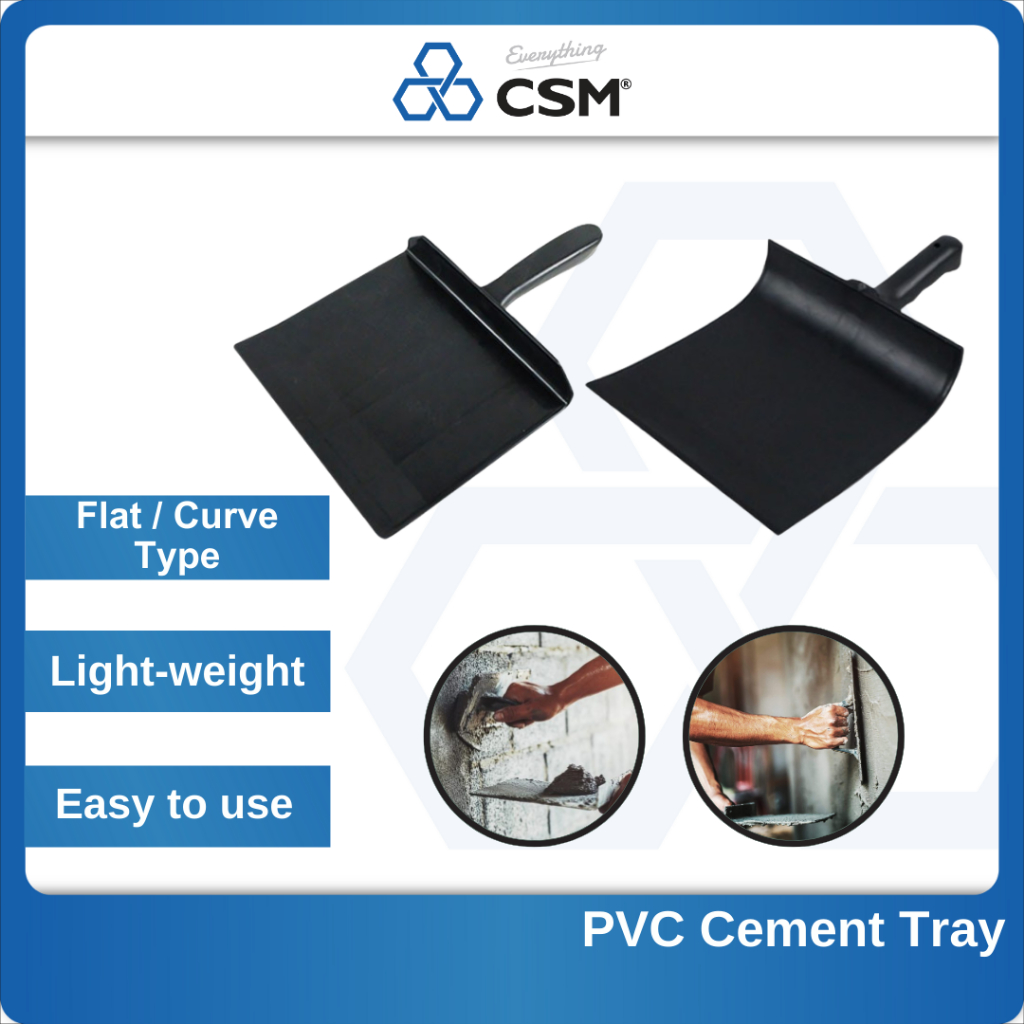 CSM PVC CEMENT TRAY CURVE FLAT | Shopee Malaysia