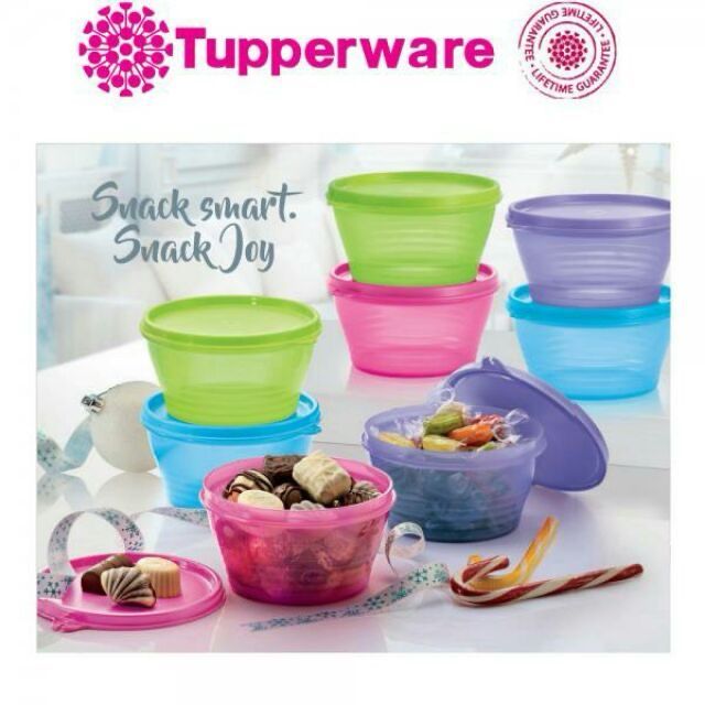 9'2141 Tupperware Gift Set With Box/ Tupperware Snack Bowl Gift Set ...