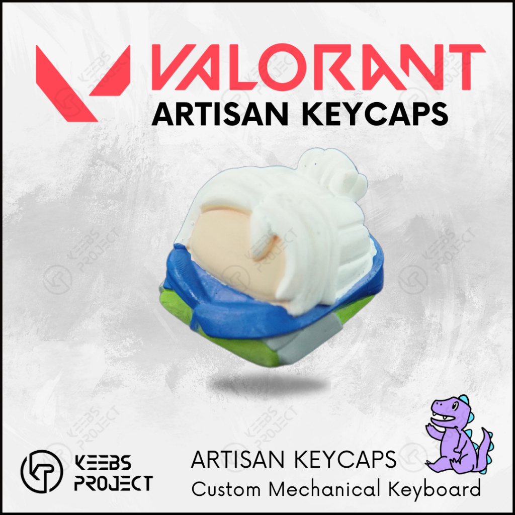 [Ready Stock] Jett Valorant Artisan Keycaps 1U for Mehcanical Keyboard ...