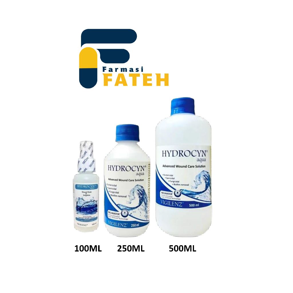 HYDROCYN AQUA WOUND CARE SOLUTION 500ML/250ML/100ML | Shopee Malaysia