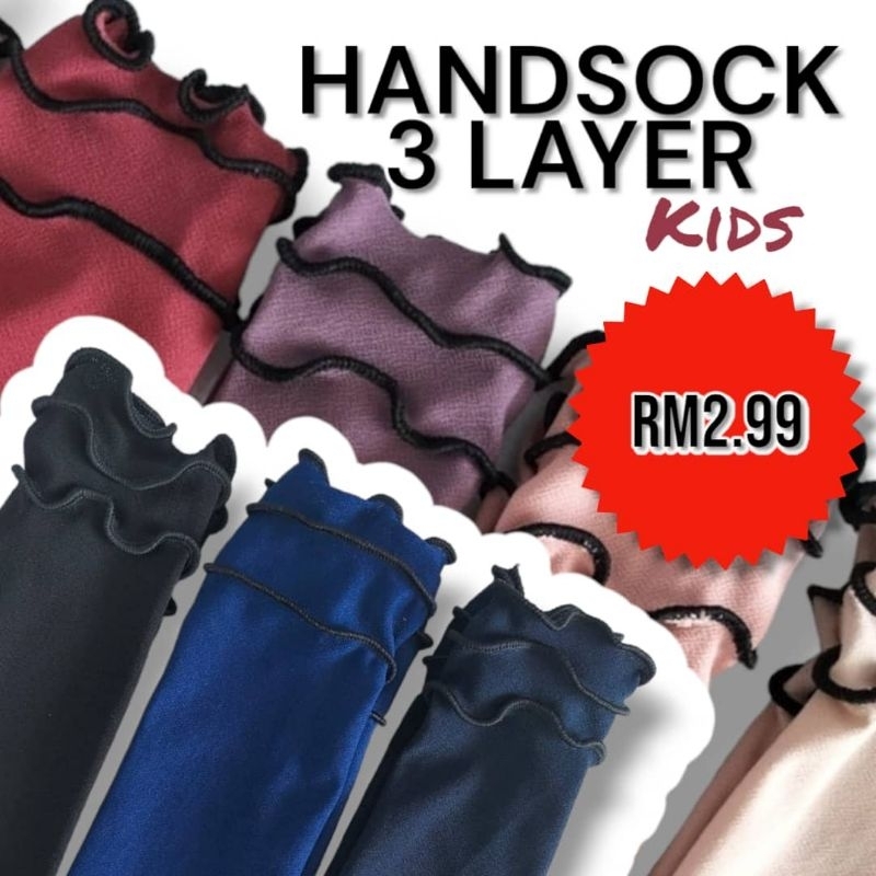 HANDSOCK KIDS/ HANDSOCK BUDAK / HANDSOCK KANAK-KANAK/ SARUNG TANGAN ...