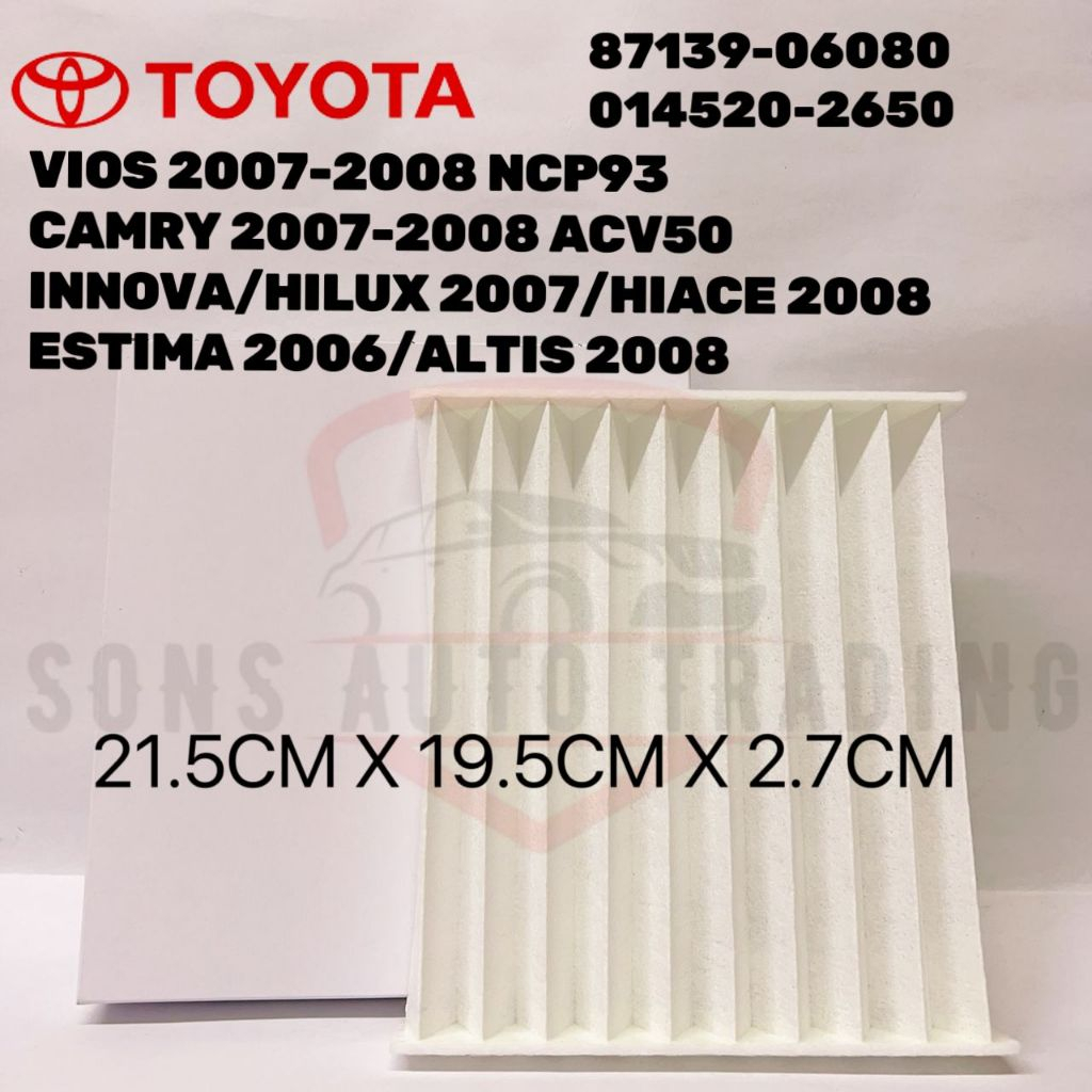 TOYOTA VIOS 2008 NCP93, CAMRY 2008 ACV50, ESTIMA 2006, INNOVA,HILUX ...