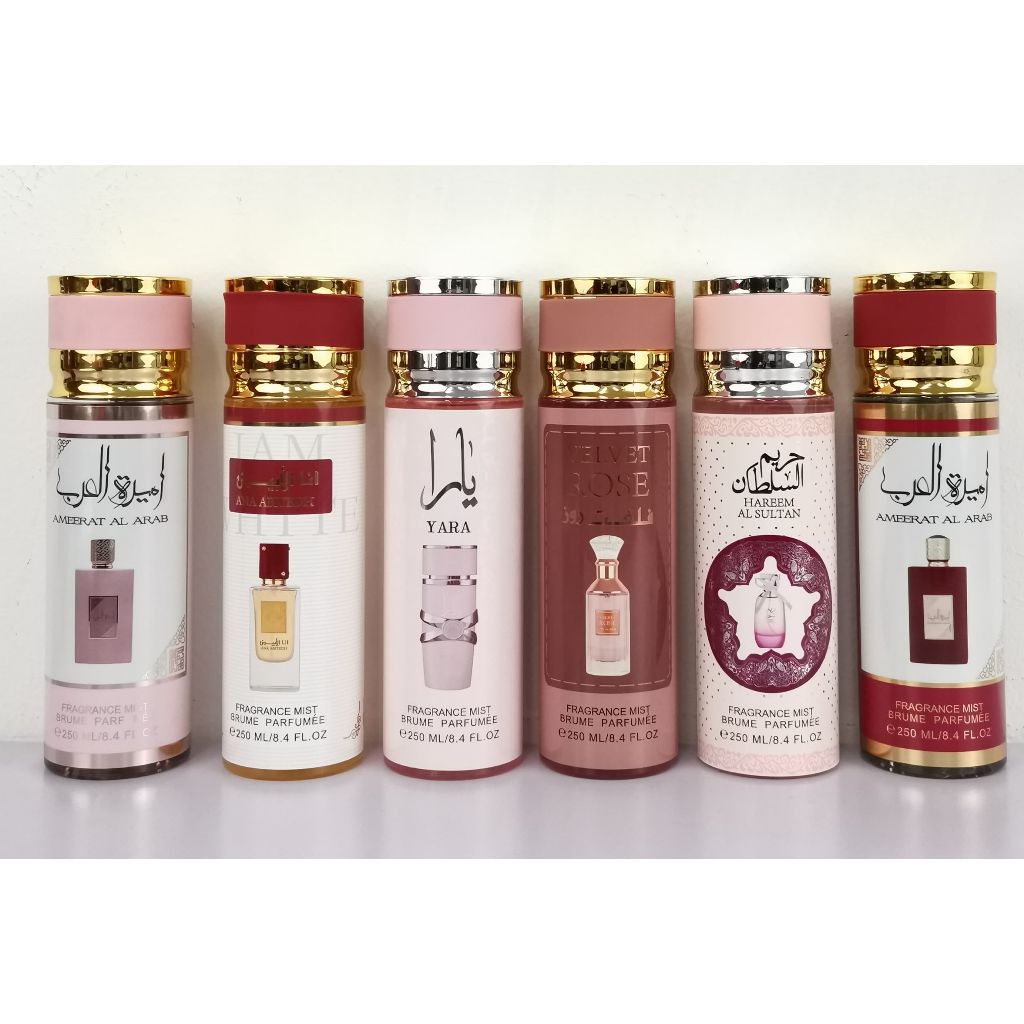 Fragrance Mist For Unisex 250Ml (AMEERAT AL ARAB PINK , AMEERAT AL ARAB ...