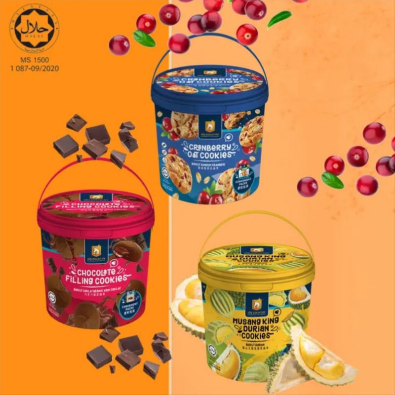 Cookies sedap,durian musang king, chocolate, cranberry | Shopee Malaysia