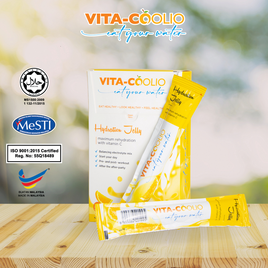 VITA-COOLIO Hydration Jelly / Vitamin C / 62.5ml x 16 tubes (Halal ...