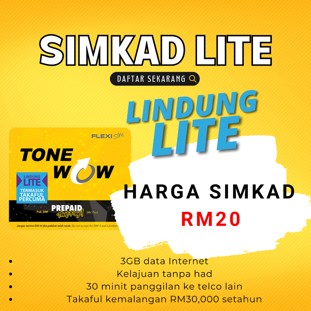 Simkad Tone Wow Lindung Lite | Shopee Malaysia