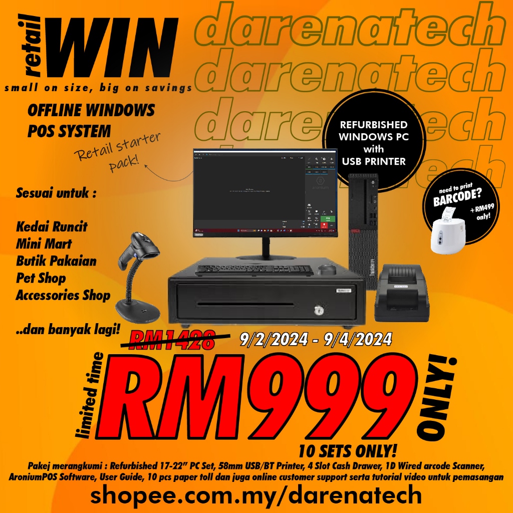 RetailWIN Windows POS System with Offline POS Software | Shopee Malaysia