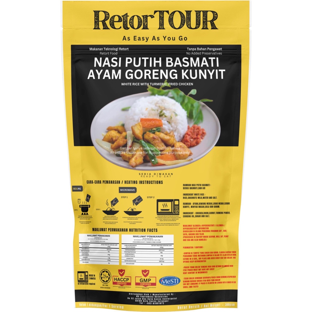 SET NASI PUTIH BASMATI AYAM GORENG KUNYIT | Shopee Malaysia