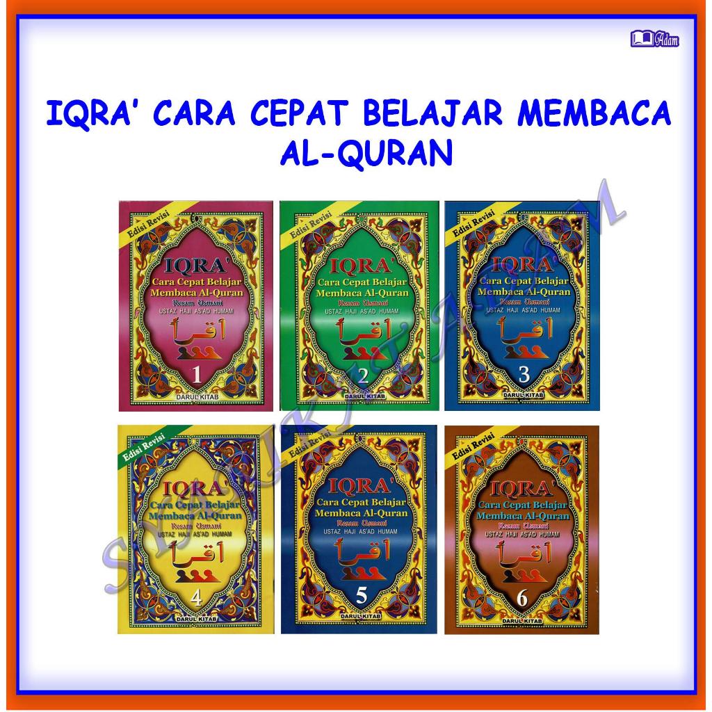 [ADM] IQRA' SET RUMI RESAM USMANI DARUL KITAB 6 IN 1 | Shopee Malaysia