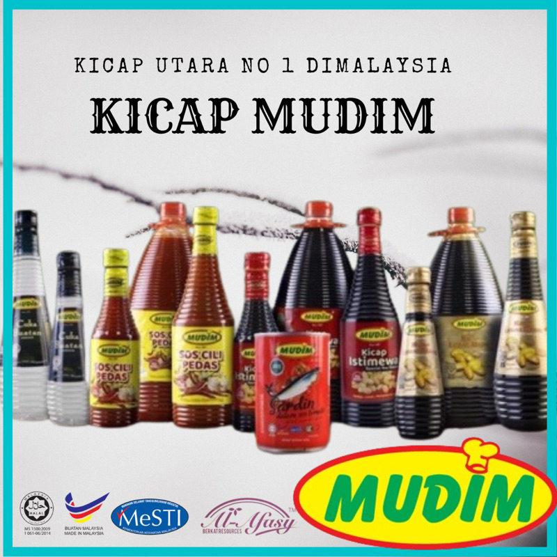 Kicap MUDIM Kicap Istimewa Soy Sauce | Kicap Lemak Manis | Sos Cili ...