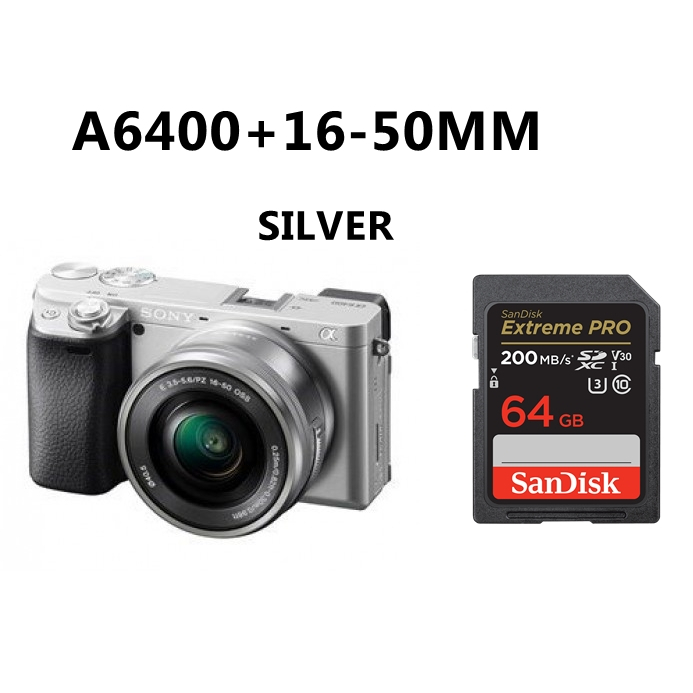 Sony Alpha A6400 (16-50mm) Kit Lens + 64GB Basic / Combo Package (Sony ...