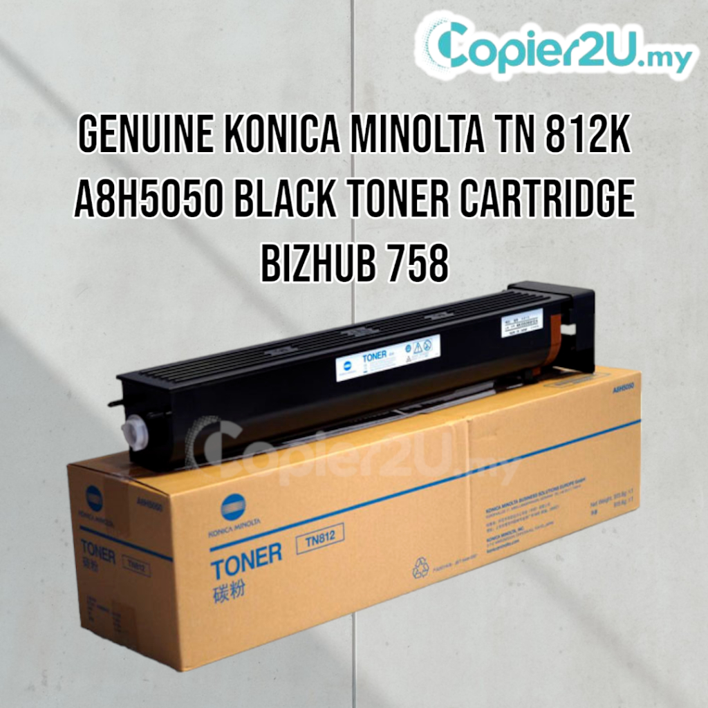 TONER KONICA MINOLTA TN-812K BIZHUB 758 A8H5050 (BLACK) | Shopee Malaysia