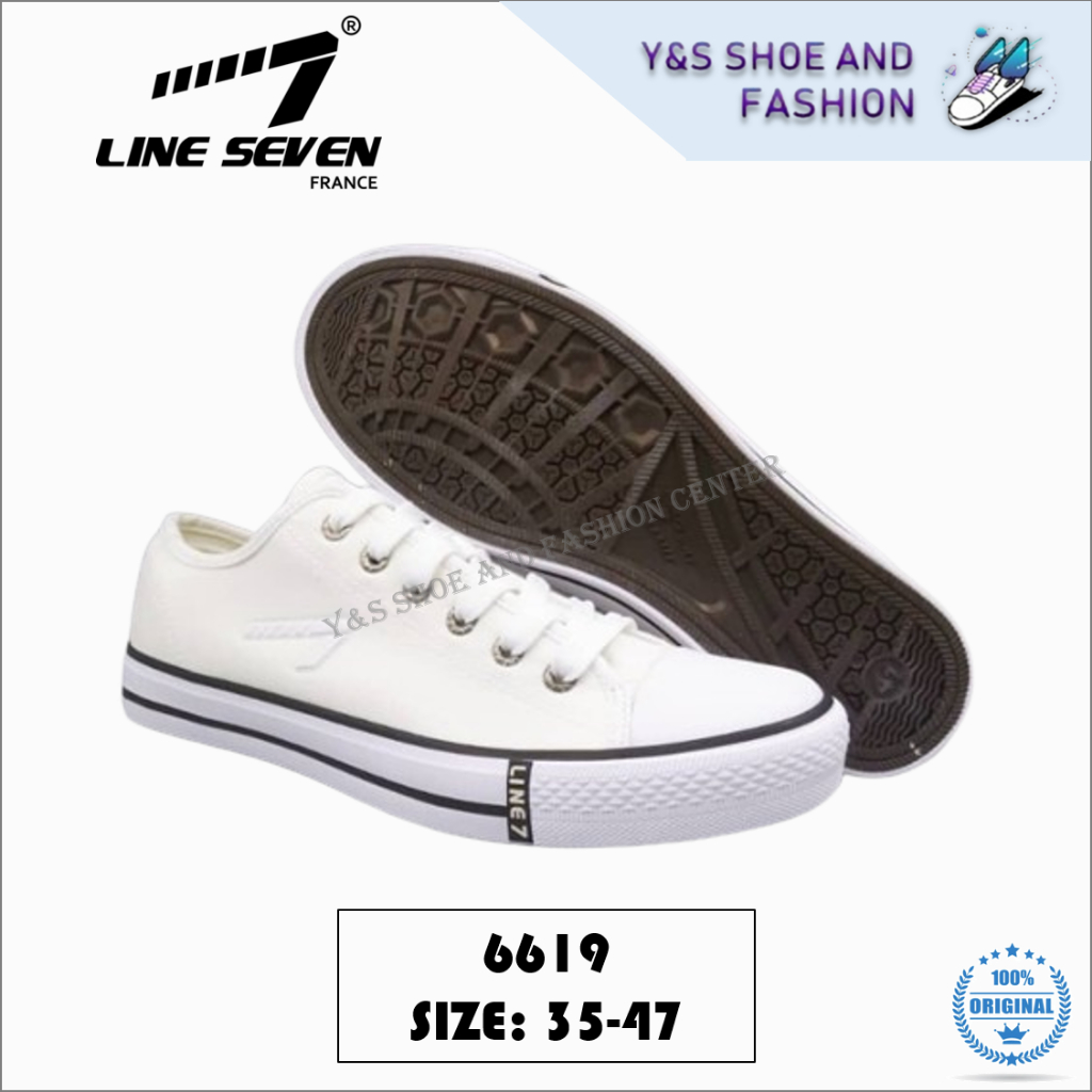 Line 7 Seven Secondary School Shoe Black/White 6619 | Kasut Sekolah ...