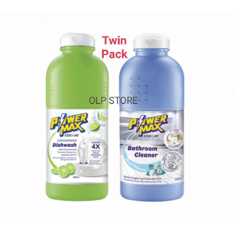 Cosway PowerMax Pack of 2 Cleaner (Bathroom Cleaner+Dishwash)-2 Items ...