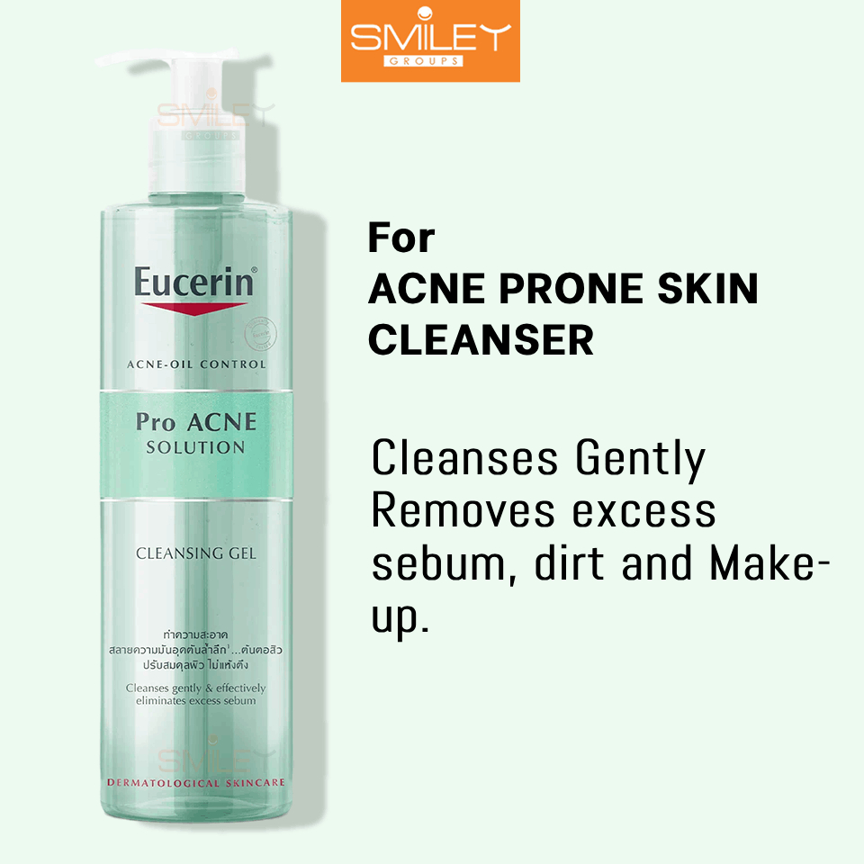 Eucerin Pro Acne Solution Cleansing Gel 200ml For Acne Prone Skin ...