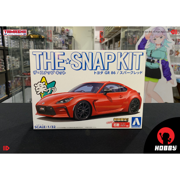 Aoshima The Snap Kit Toyota GR 86 (Spark Red) (Scale 1/32) | Shopee ...