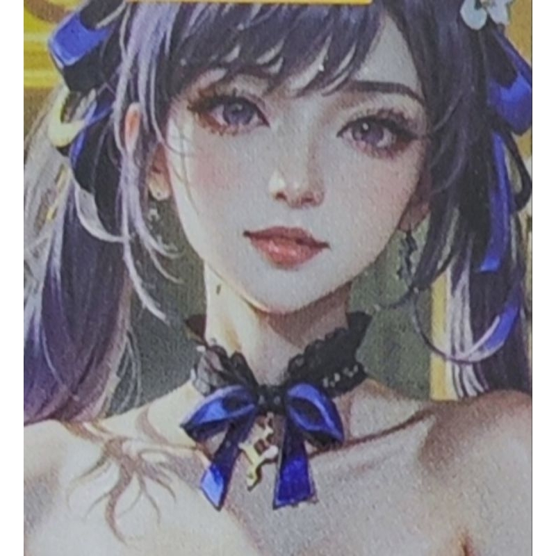 Card Genshin Impact Keqing anime Waifu TCG Trading card games ...