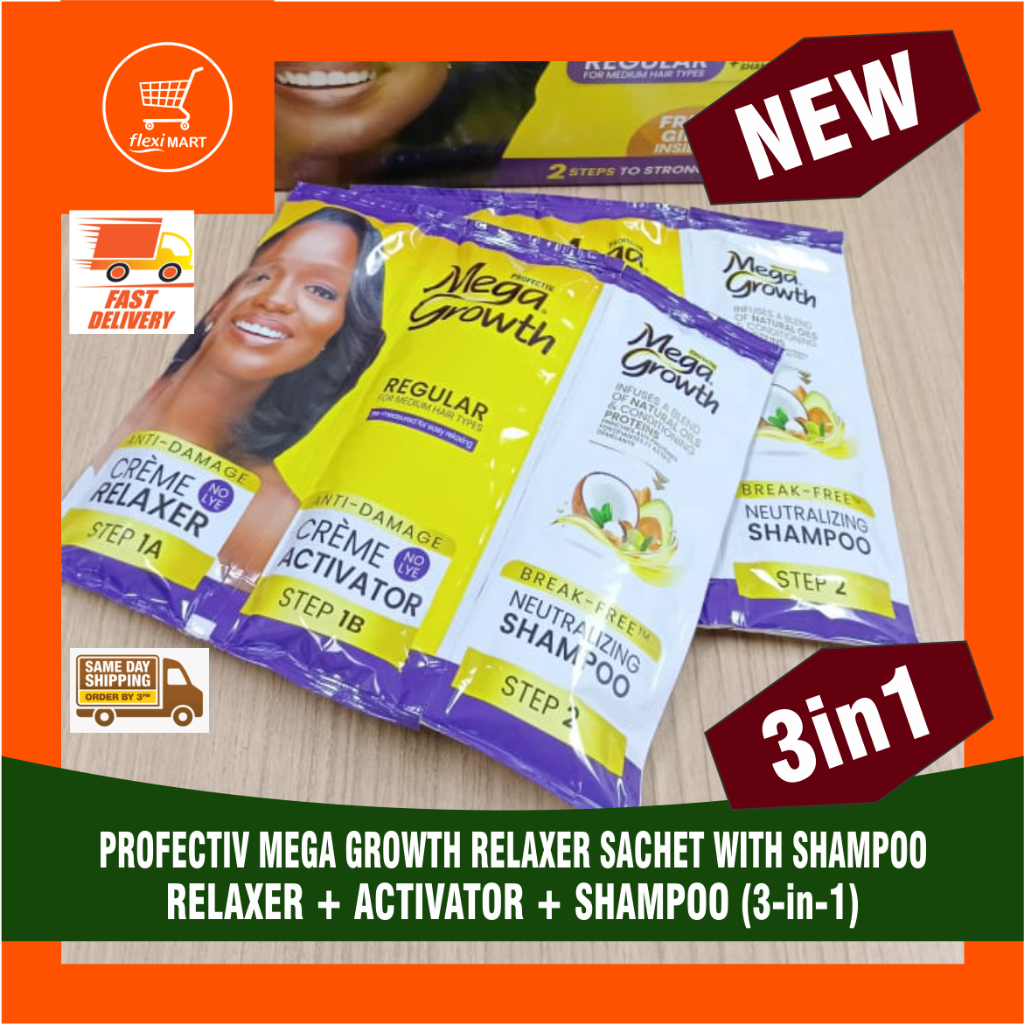 PROFECTIV MEGA GROWTH RELAXER SACHET WITH SHAMPOO | NEW LOOK NEW SACHET ...