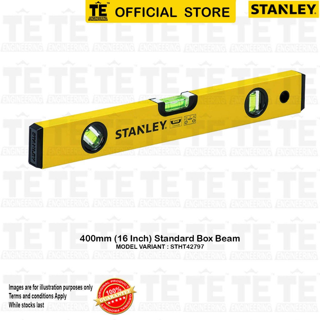 STANLEY 400mm (16 Inch) Standard Box Beam Level (MODEL VARIANT ...