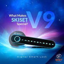 Skiset Bluetooth Digital Door Lock V-9 (1 unit) | Shopee Malaysia