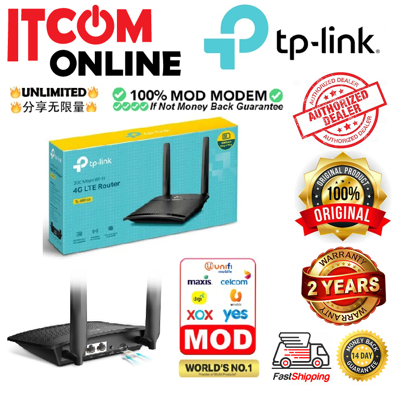 TP-LINK 4G LTE TL-MR100 MR105 TL-MR6500v TL-MR6400 APAC ARCHER MR200 ...