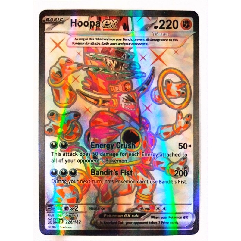 [No.720 / Hoopa EX] Pokemon card EX Paradox Rift (Shiny Foil Holo card ...