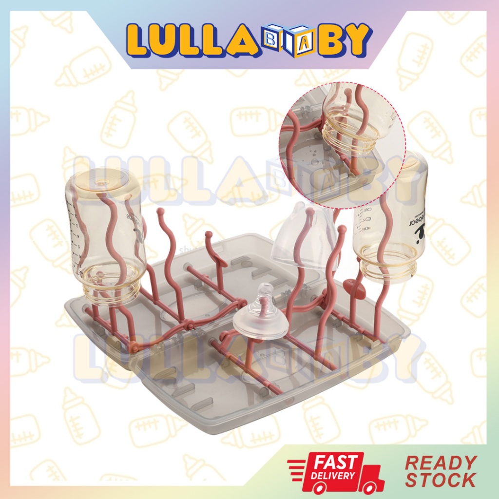 🔥READY STOCK🔥Foldable Baby Bottle Drying Rack Bottle Stand Pacifier ...