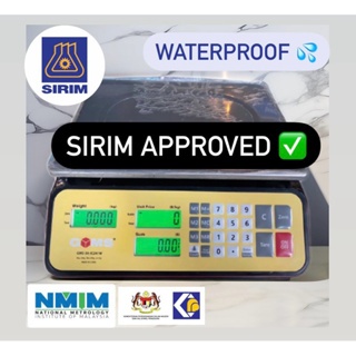 (SIRIM PATTERN APPROVAL)30KG GMS WATERPROOF PRICING SCALE JC81W ...