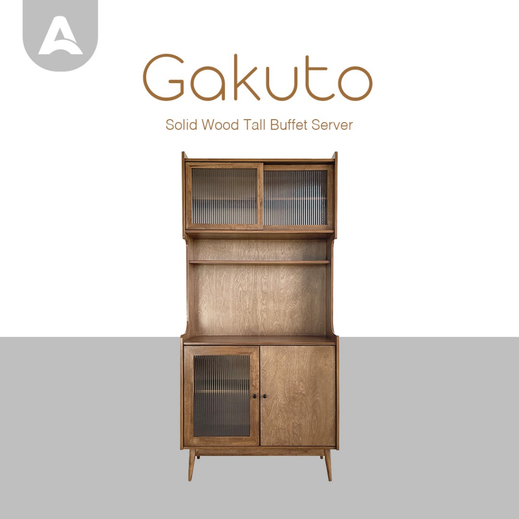 Arturo - Gakuto Solid Wood Tall Buffet Server | Shopee Malaysia