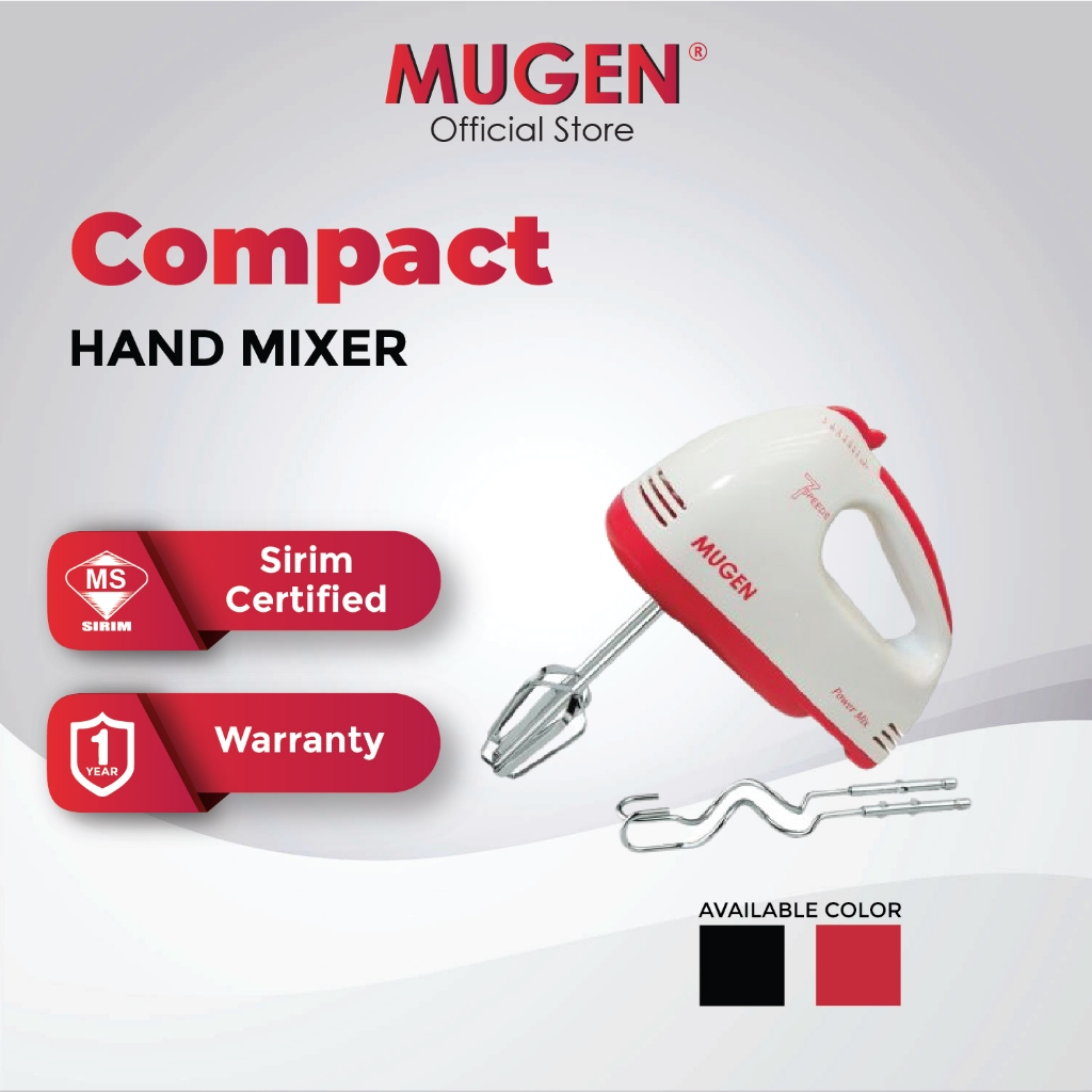 MUGEN Hand Mixer 7 Speed Selection MHM-100 | Shopee Malaysia