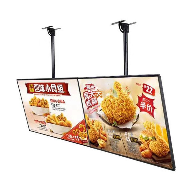 50x70cm Ceiling Hanging Counter LED Menu lightbox Magnetic TV Lightbox ...
