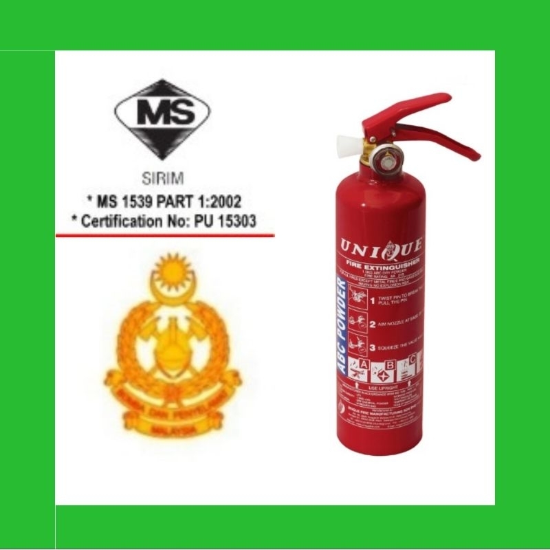 1KG ABC Dry Powder Fire Extinguisher ( Pemadam Api) (Puspakom, Bomba ...