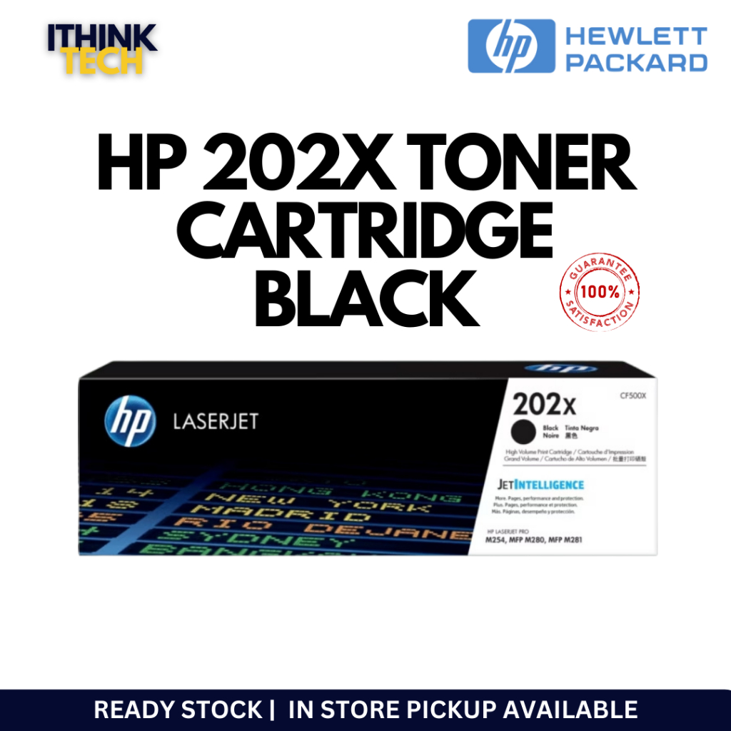 HP 202X High Yield Original LaserJet Toner Cartridge CF500X/CF501X ...