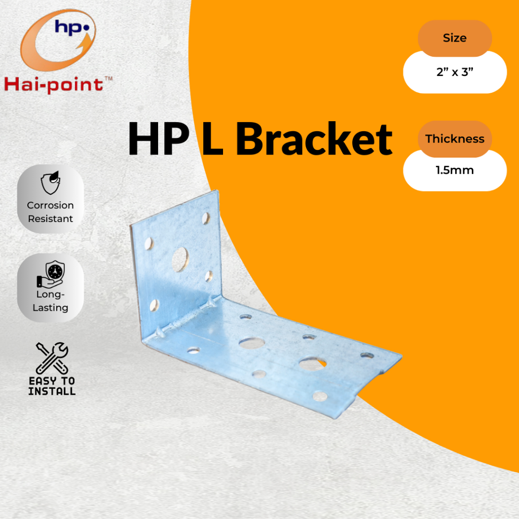 Hai Point HP 2" x 3" Roofing L Bracket High Duty, L Bracket Besi Atap ...