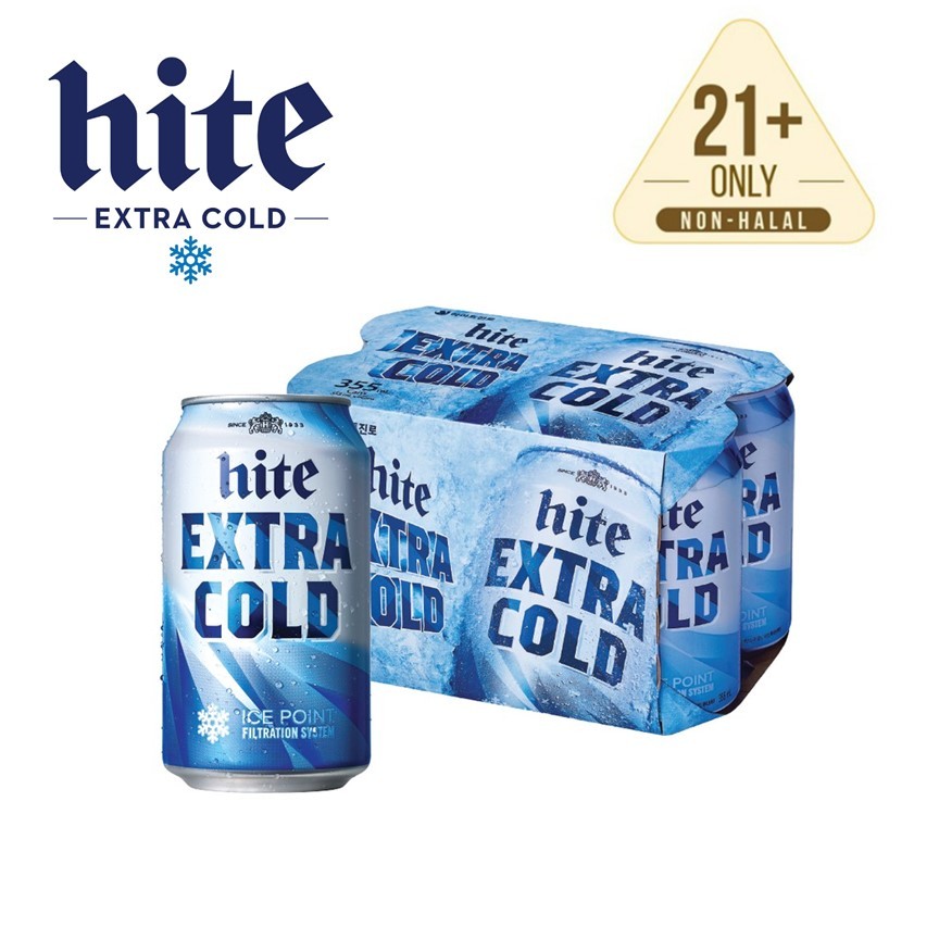 Hite Extra Cold Beer (355ml x 6) | Shopee Malaysia