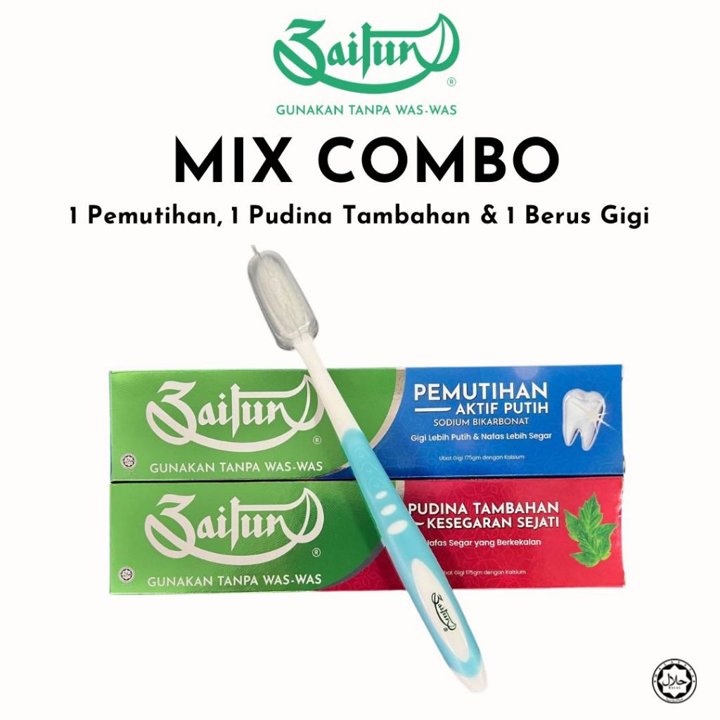 Zaitun 22% Off Value Pack Ubat Gigi Toothpaste Pudina Tambahan ...