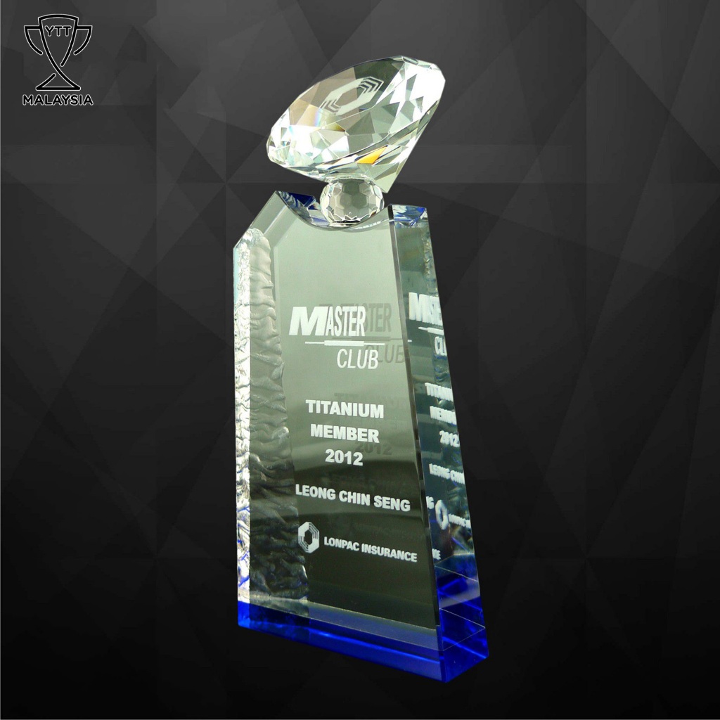 9060 Crystal Glass Star Trophy Plaque (HADIAH SUKAN DAN HADIAH ANUGERAH ...