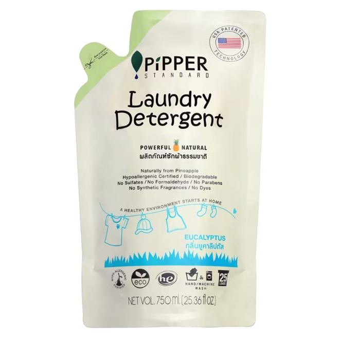 Pipper Standard Natural Laundry Detergent Eucalyptus 750 Ml. | Shopee ...