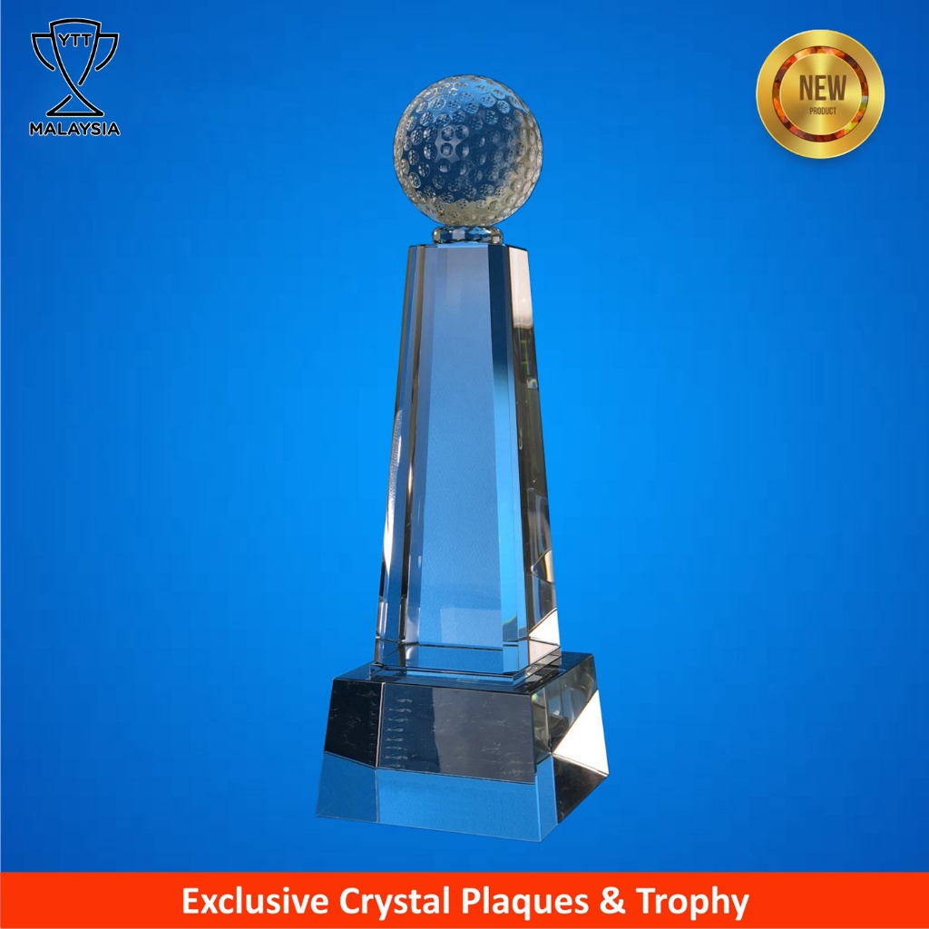 9348 Crystal Glass Golf Trophy Award (HADIAH SUKAN DAN HADIAH ANUGERAH ...
