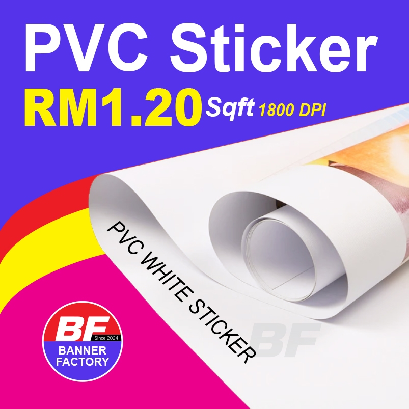 ECO SOLVENT (PVC WHITE STICKER) | Shopee Malaysia