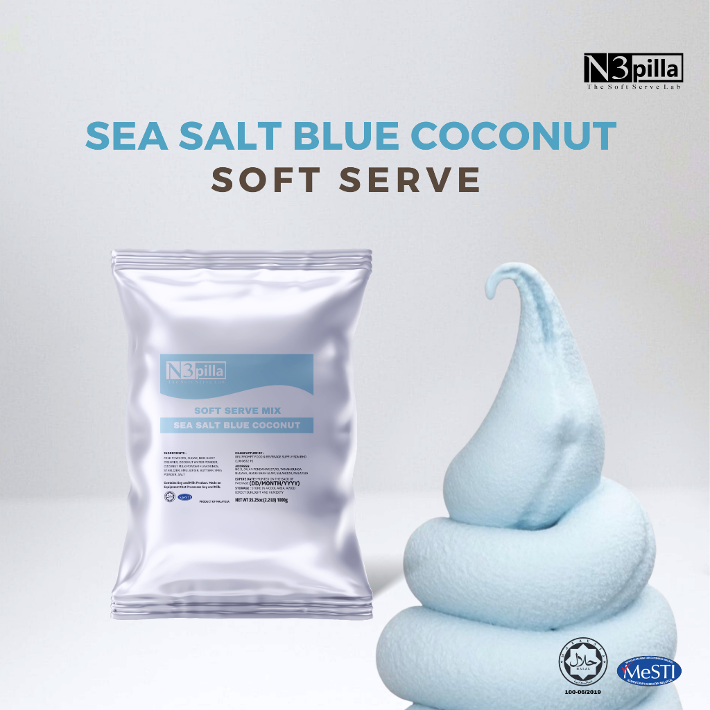 N3 SEA SALT BLUE COCONUT SOFT SERVE ICE CREAM POWDER 1KG | Shopee Malaysia