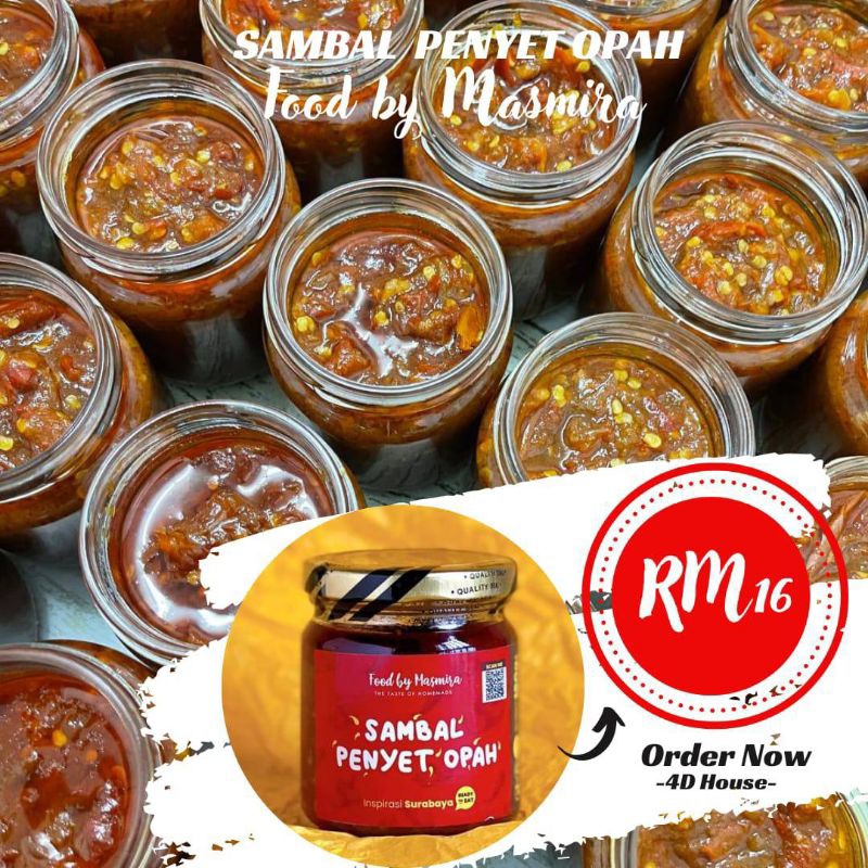Sambal Penyet Opah by Masmira | Sambal Nyet | Sambal Pedas | Shopee ...