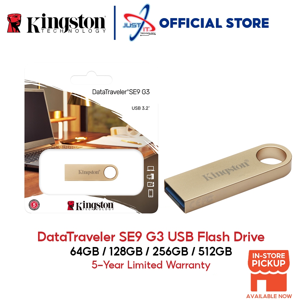 KINGSTON DataTravele DTSE9 G3 / SE9 USB Flash Drive ( 64GB / 128GB ...