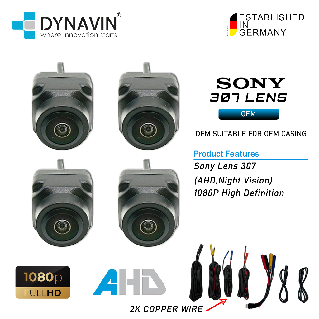 Dynavin 360 Panoramic AHD Camera Normal Lens 1080P / Premiun Lens 1080P ...