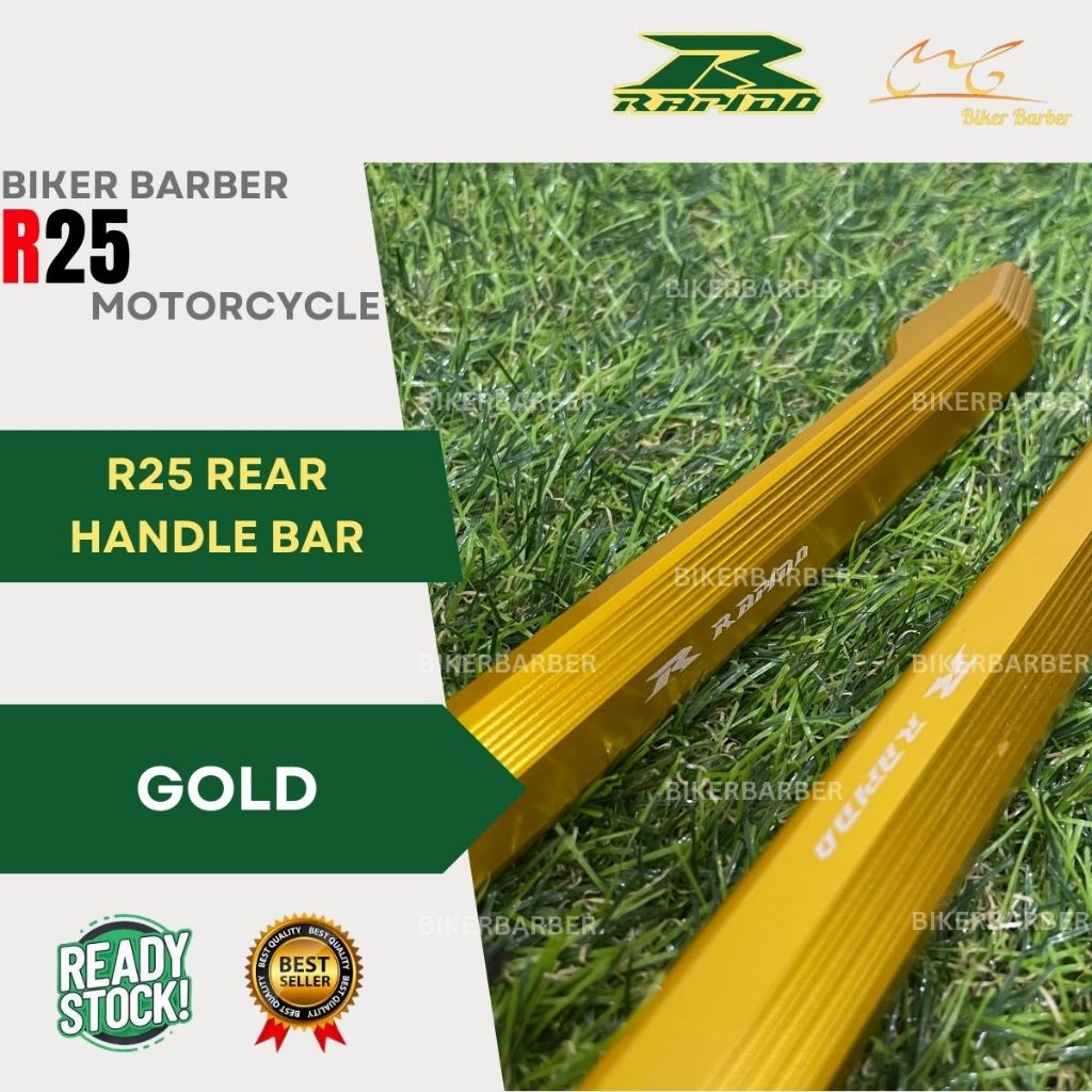 RAPIDO Yamaha R25 Rear Handle Bar Gold Motor Accessories | Shopee Malaysia