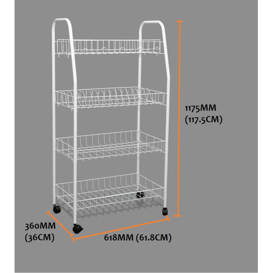 2M-7735 - 4 Layer Plate Rack - Indo Rack Small - Kitchen Use Rack - DIY ...